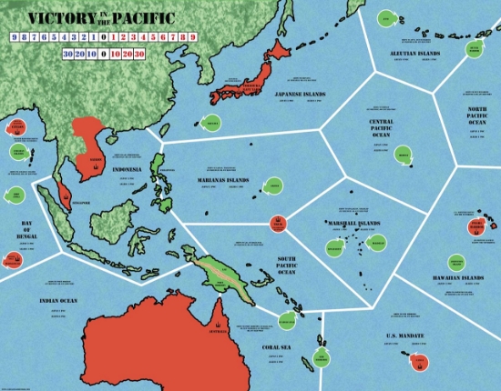 Camelot Games. VITP Victory in the Pacific Redesigned Map