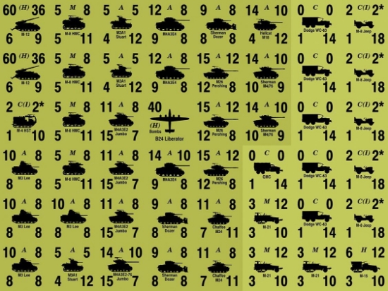 Camelot Games. Panzer Leader Blitz Custom Counters