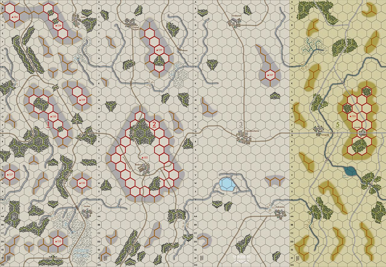 Camelot Games. Panzer Blitz Imaginative Strategist map set