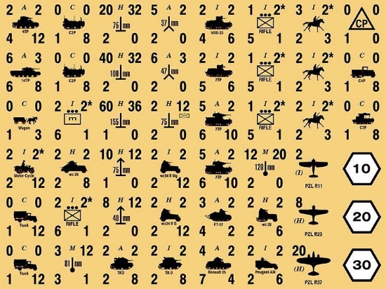 Camelot Games. Panzer Leader Blitz Custom Counters